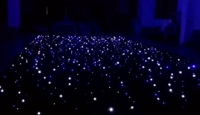 Homei Lighting 4*6m Blue And White Led Star Curtain Backdrop For Night ...