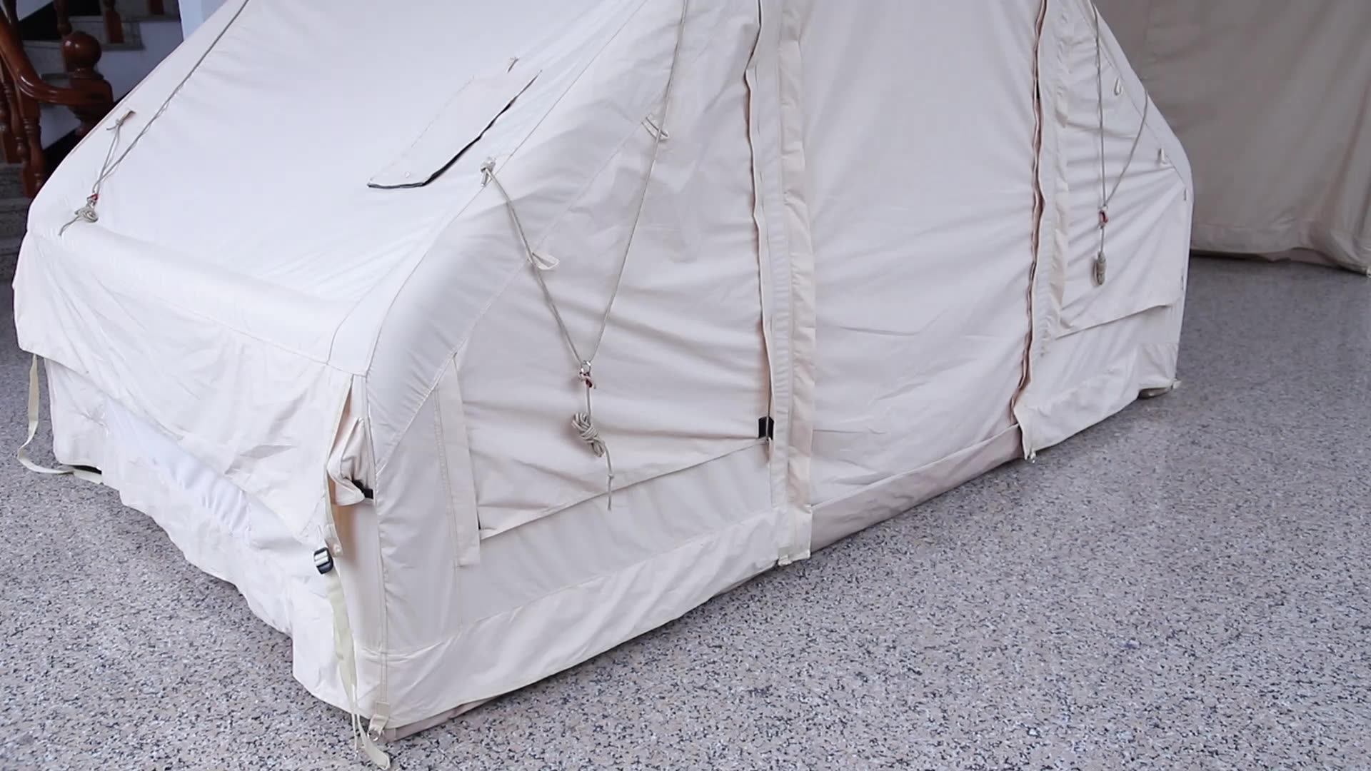 Factory Outlet Air Pole Inflatable Glamping Tent Multi Persons Large ...