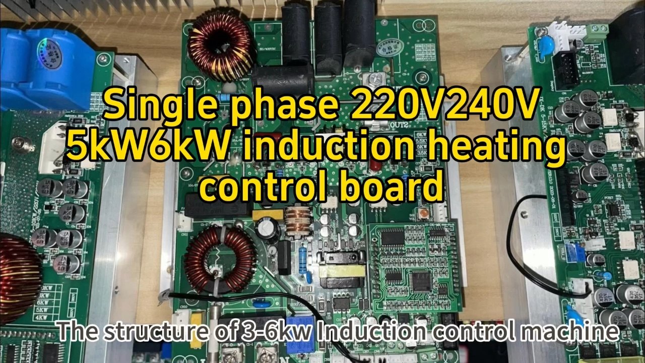 Induction Heating Furnace 5000w Electromagnetic Induction Heating Control Board For Plastic