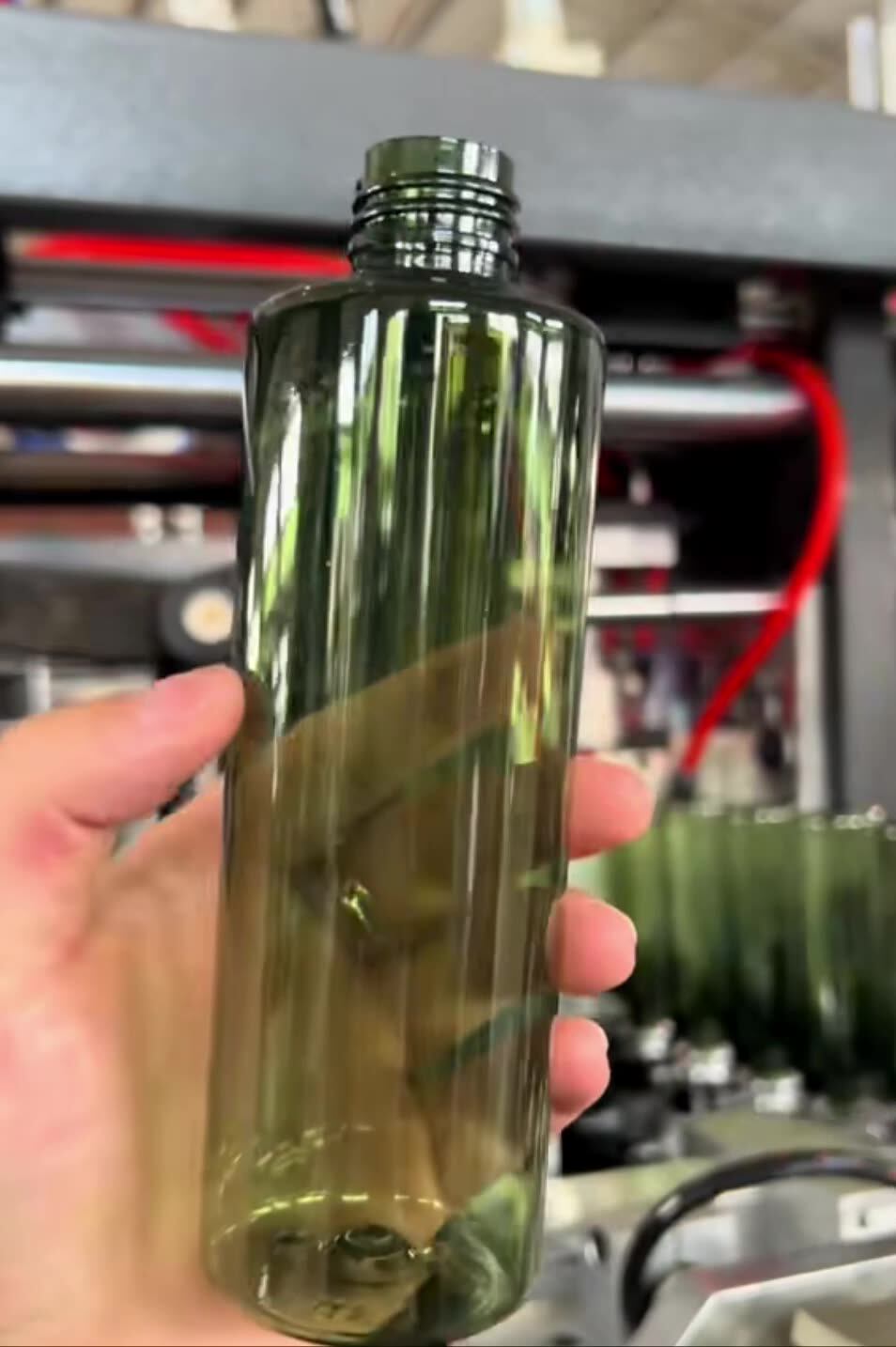 Bamboo Cosmetic Packaging Pet 250ml 350ml 500ml Frosted Clear ...