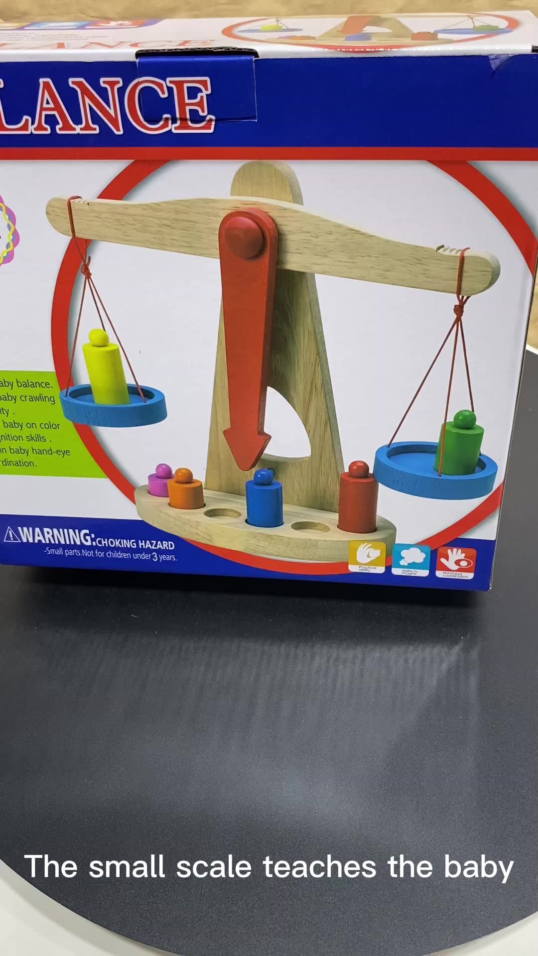 Montessori Wooden Balance Scale Toy For Kids Early Education Preschool ...