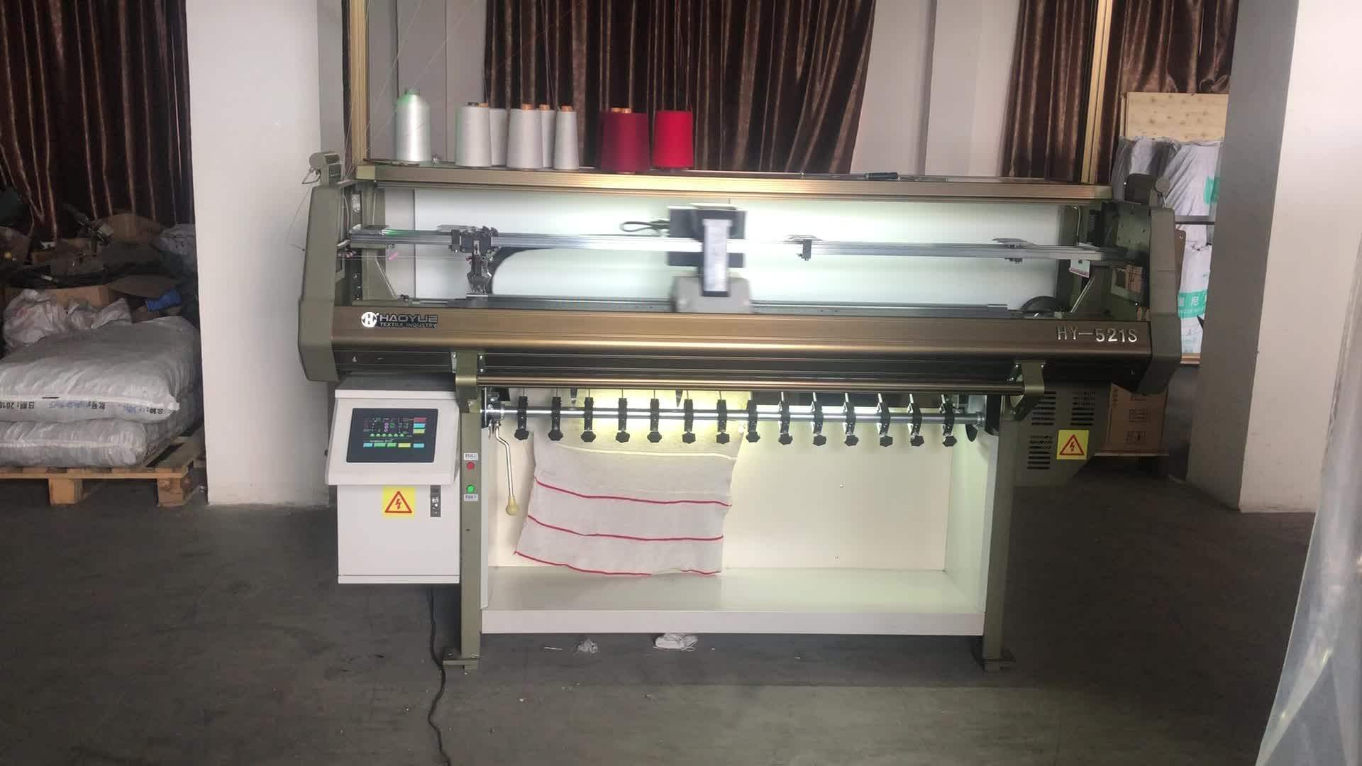 Semi Jacquard Collar Flat Knitting Machine With 52inch,12-14gauge - Buy ...