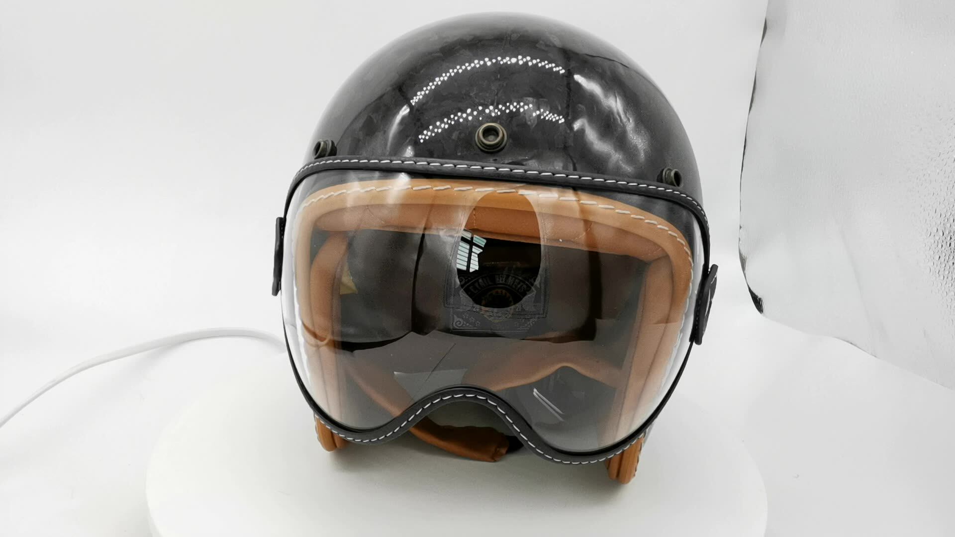 Universal Motorcycle Helmet Bubble Shield Visor Lens Sunglasses Goggles ...