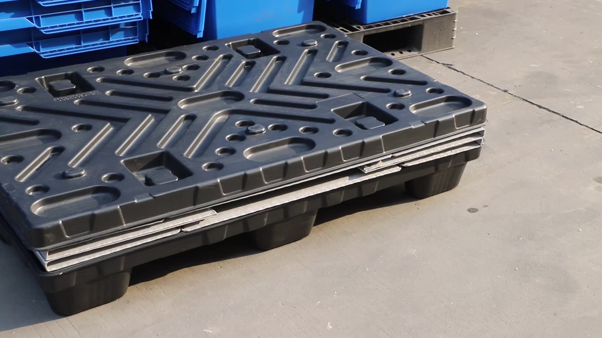 Qs Heavy Duty Collapsible Plastic Coaming Board Crate Corrugated Pallet ...