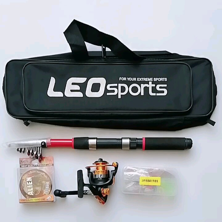 Fishing Rod Kit Telescopic Fishing Pole And Reel Combo Full Kit With ...