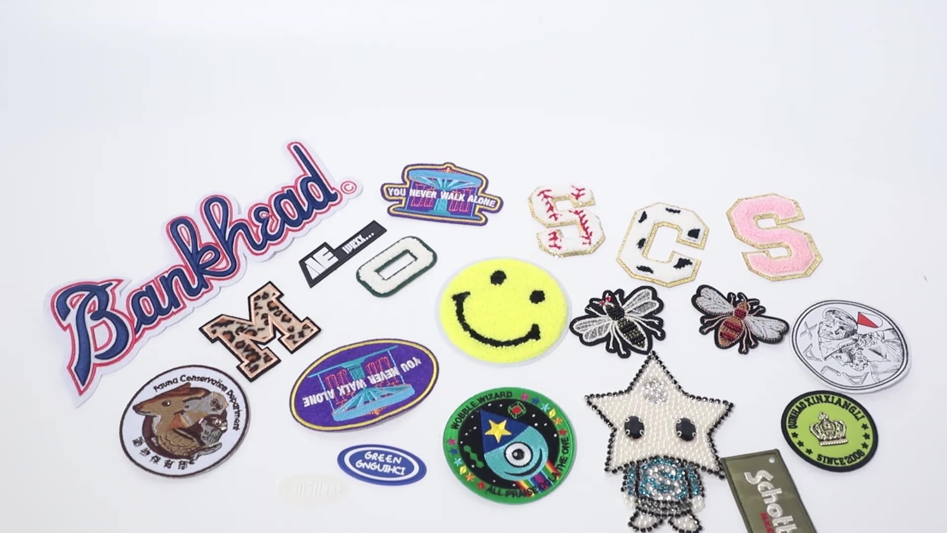 Customization Cute Patches Embroidery Design Self Adhesive Star ...