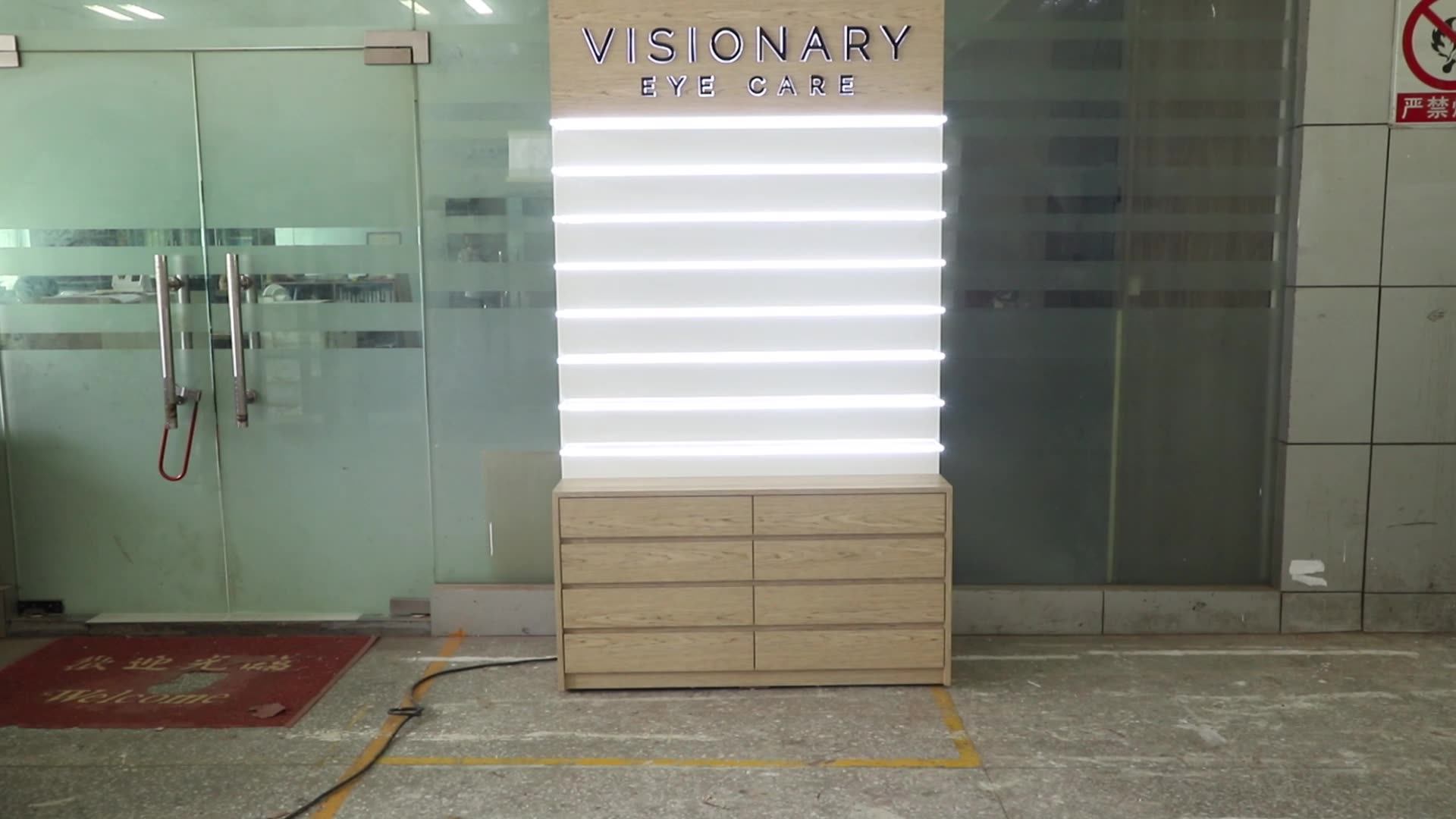 Optical Shop Furniture Modern Eyewear Display Case Stand Sunglass ...