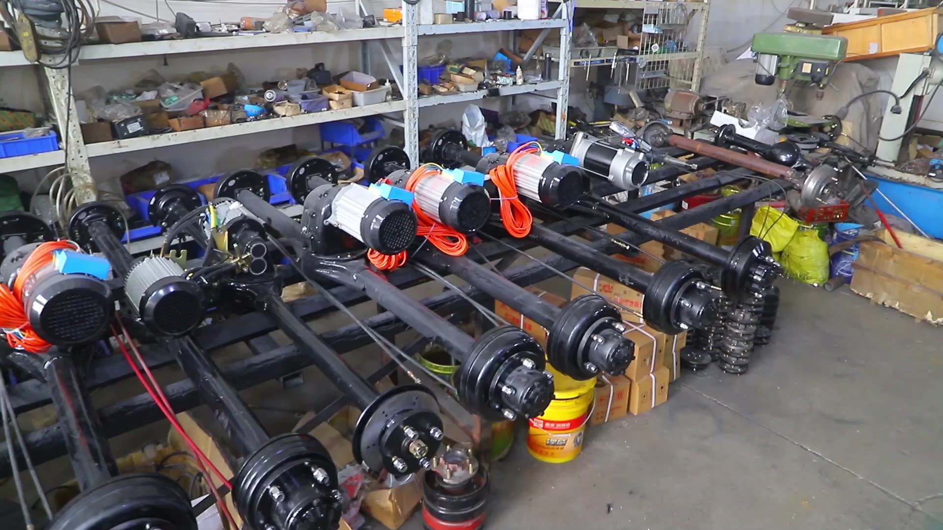 20kw Light Duty Differential Bus Buggy Independent Dc Motor And Rear ...