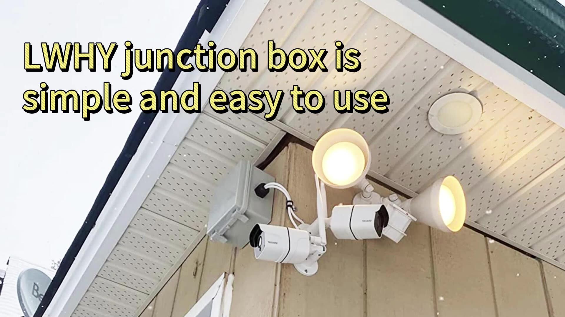 Zcebox Outdoor Electrical Junction Box Pvc Enclosure With Waterproof ...