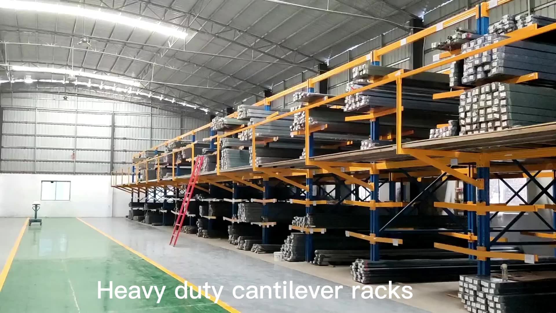 Heavy Duty Combined Type Cantilever Rack Mezzanine System For Loads ...