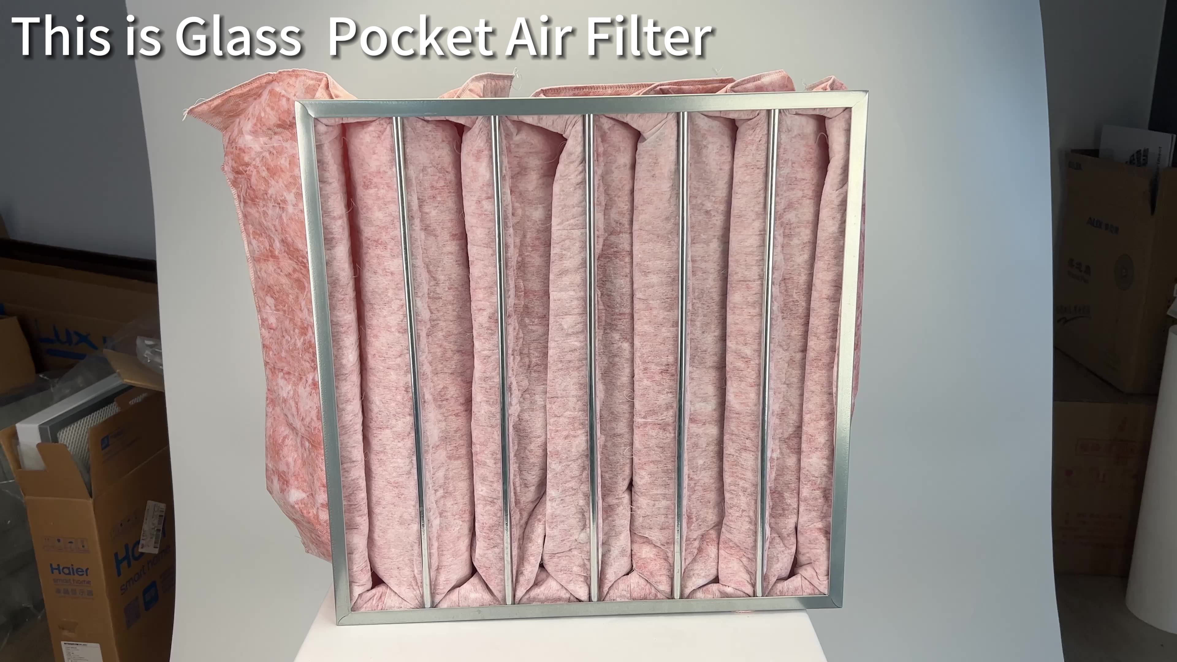 Customized Size Hvac Bag Dust Collector Filtration Fiberglass Air ...