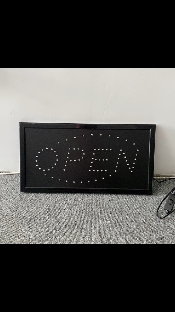 Led Sign Open Light 25x48cm Led Business Sign Advertisement Board ...