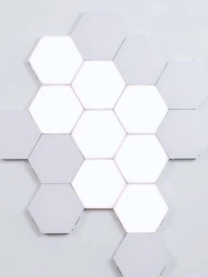 7pcs/set Honeycomb Panel Hexagon Led Touch Light Quantum Lamp Honeycomb ...