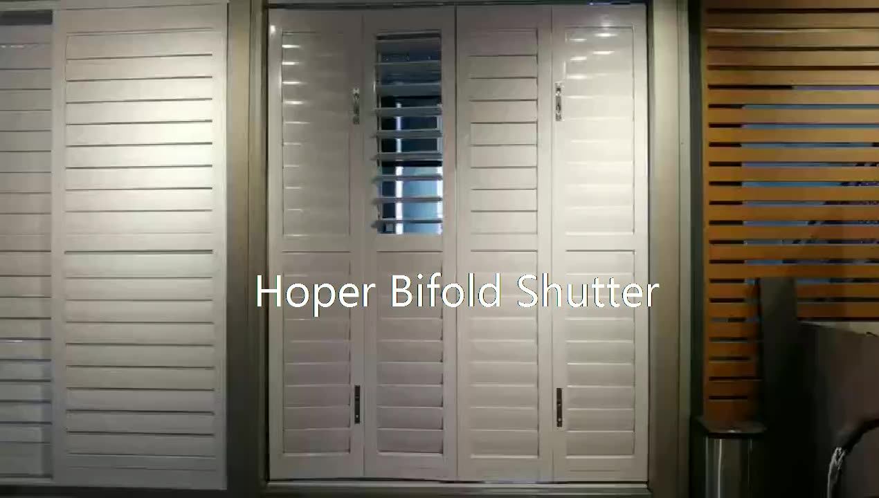 Aluminum Exterior Folding Louver Bifold Plantation Shutter - Buy ...