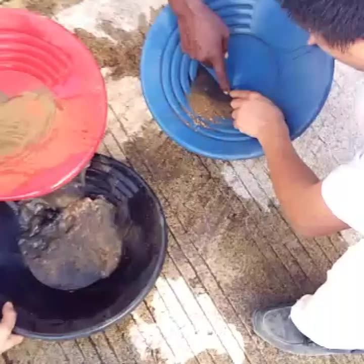 Hand-operated Portable Gold Sieve Pan Hollowed-out Gold Panning Plate ...