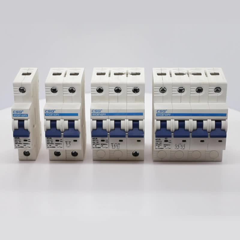 New Type Pv Solar System 2p 2 Pole Dc Mcb 63a Dc Miniature Circuit Breaker Solar Application L7 ...