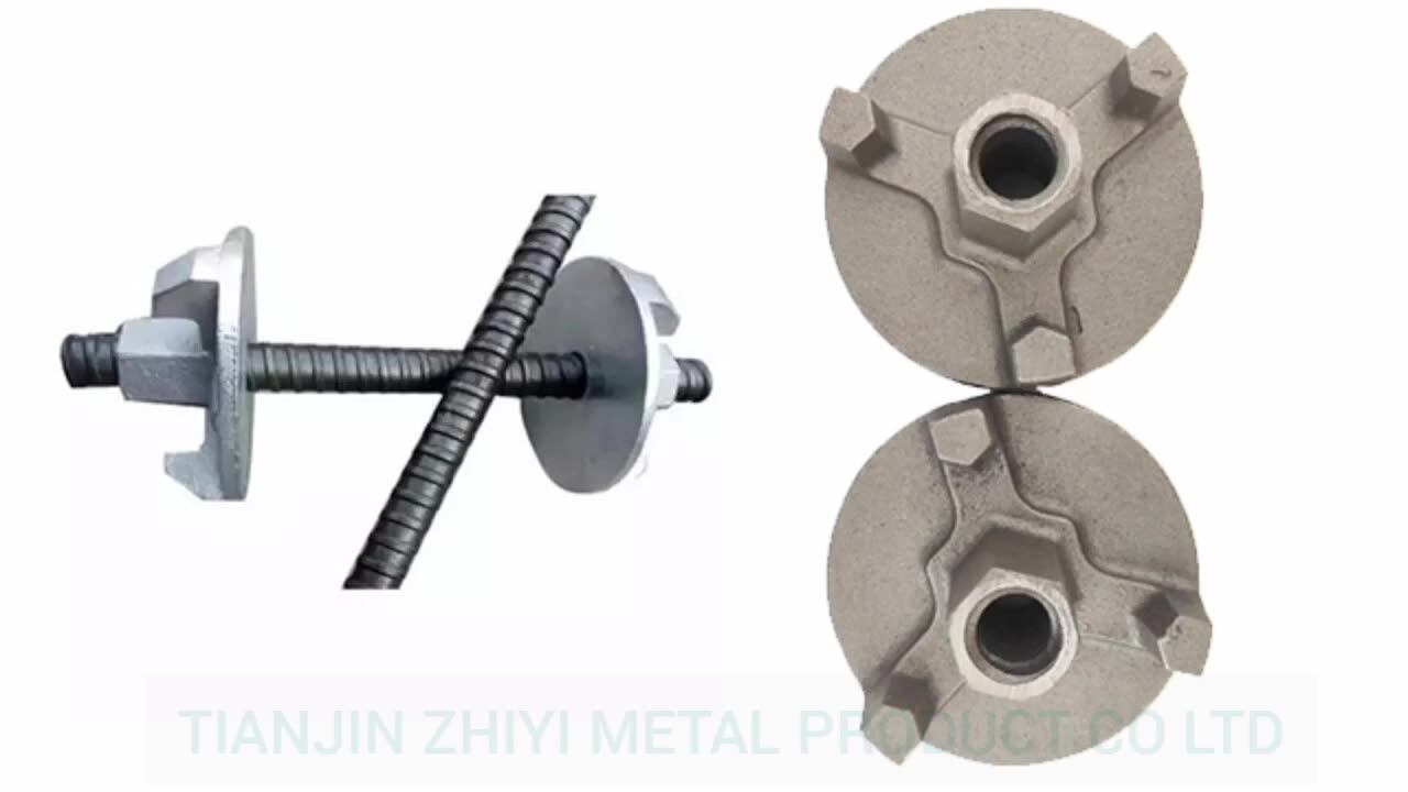 Formwork Accessories Forged Steel Tie Rod And Three Brass Wing Nut With ...