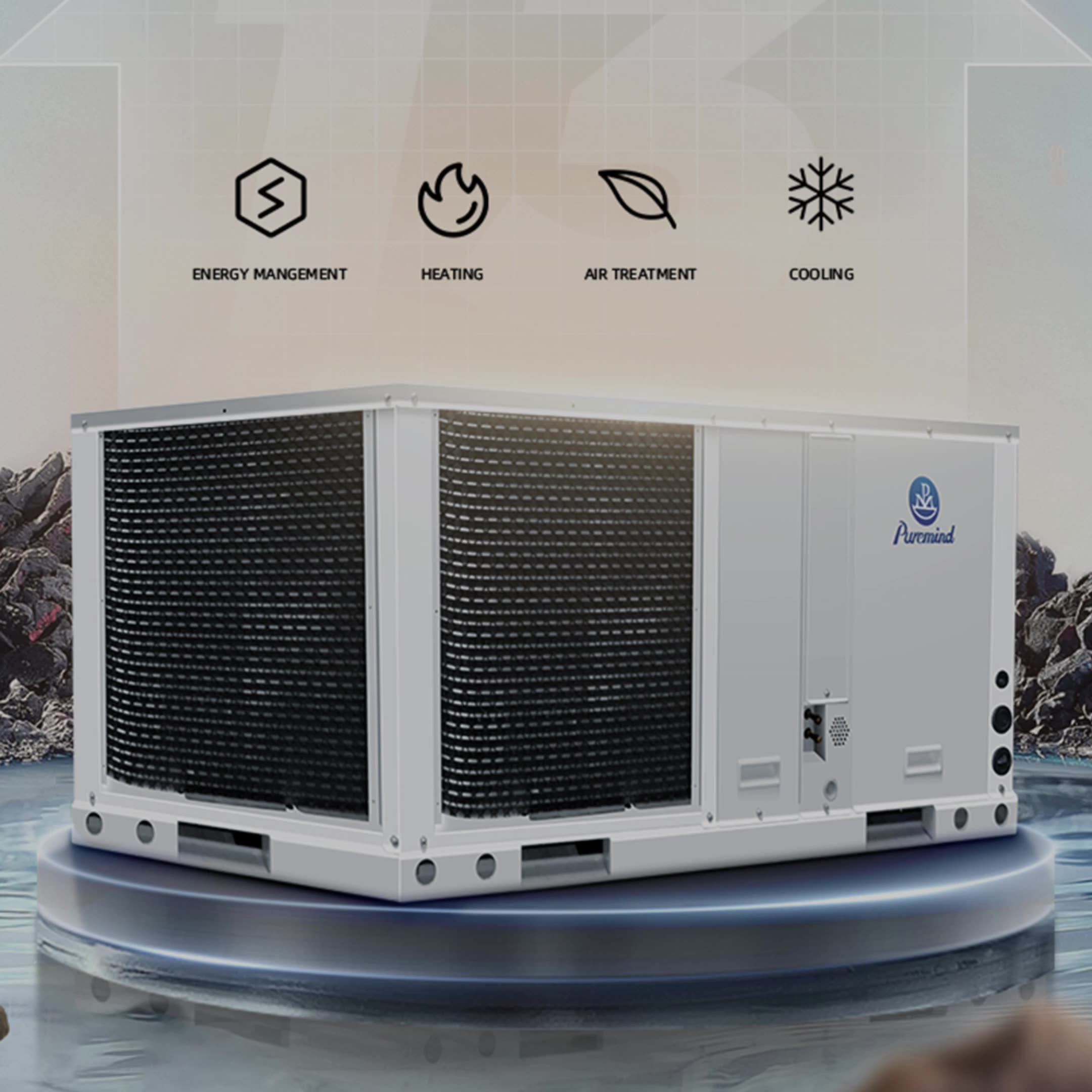 Puremind R410a Rooftop Package Unit 3ton 4ton 5ton Ac Power Fixed ...