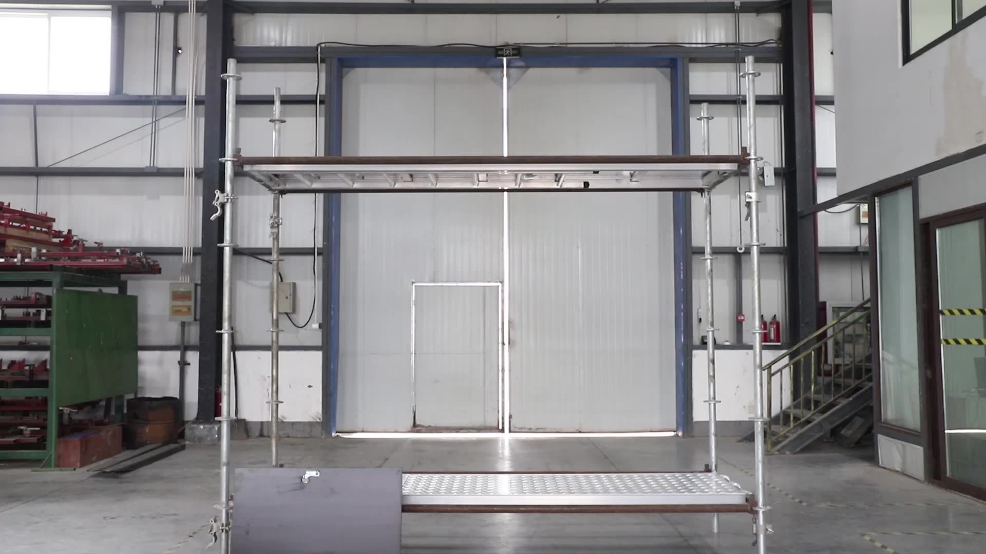 Durable Scaffolding Aluminium Work Platform With Trapdoor Layher ...