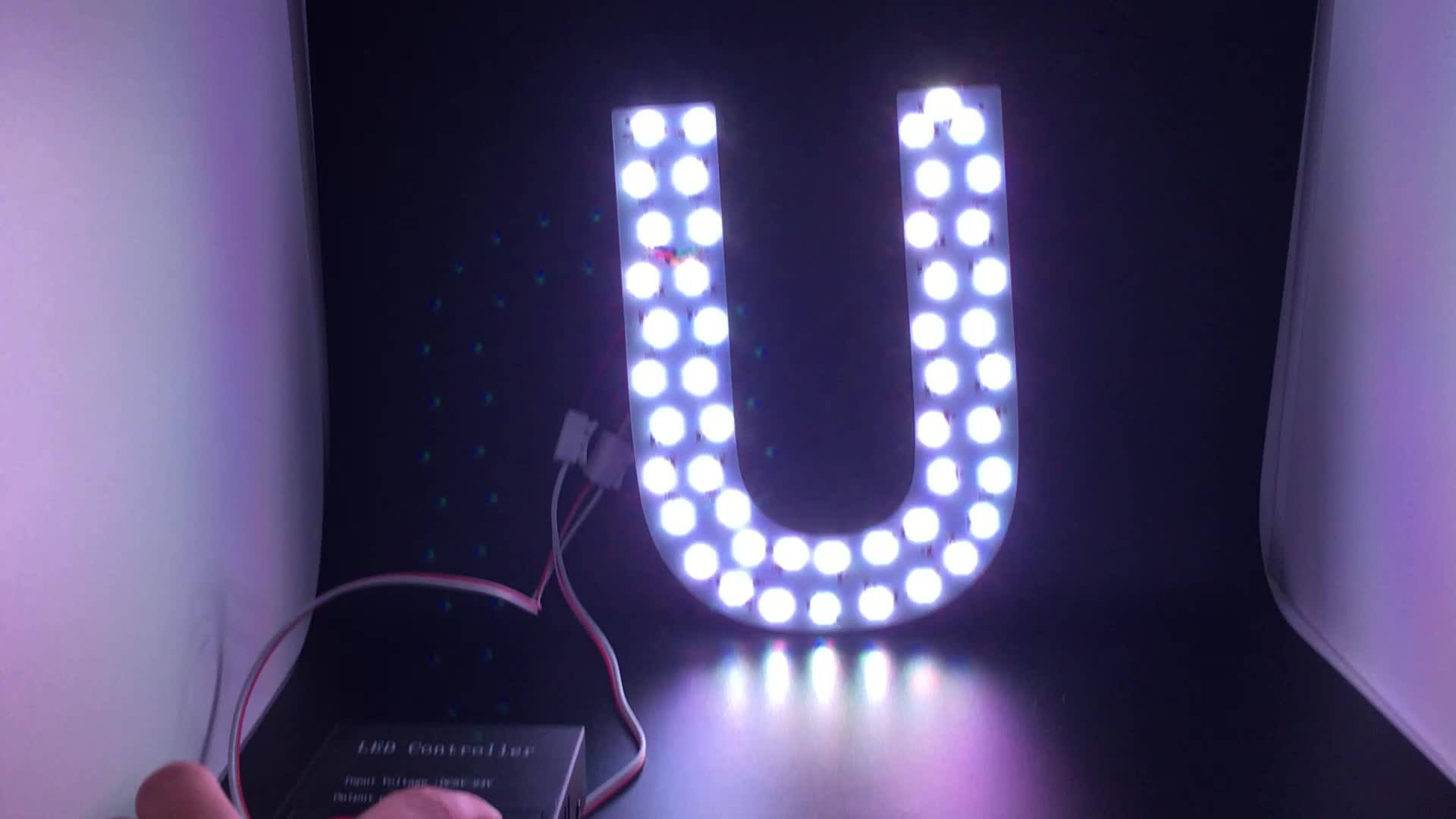 Waterproof Rgb Pcb Capital Letters Smd 5050 Dc 12v Ip65 Epoxy Outdoor ...