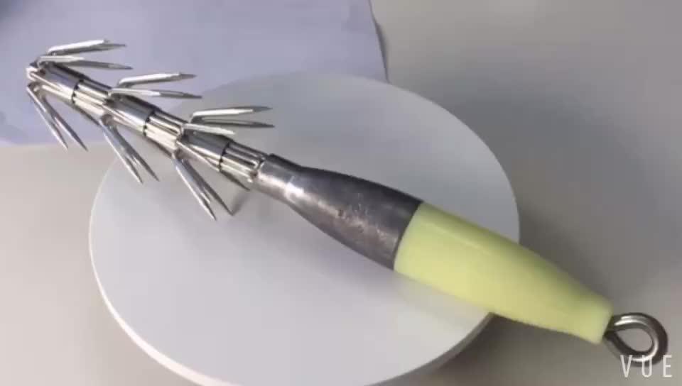 15 Inch Commercial Squid Jig,Jumbo Luminous Giant Squid Hook,Fishing ...