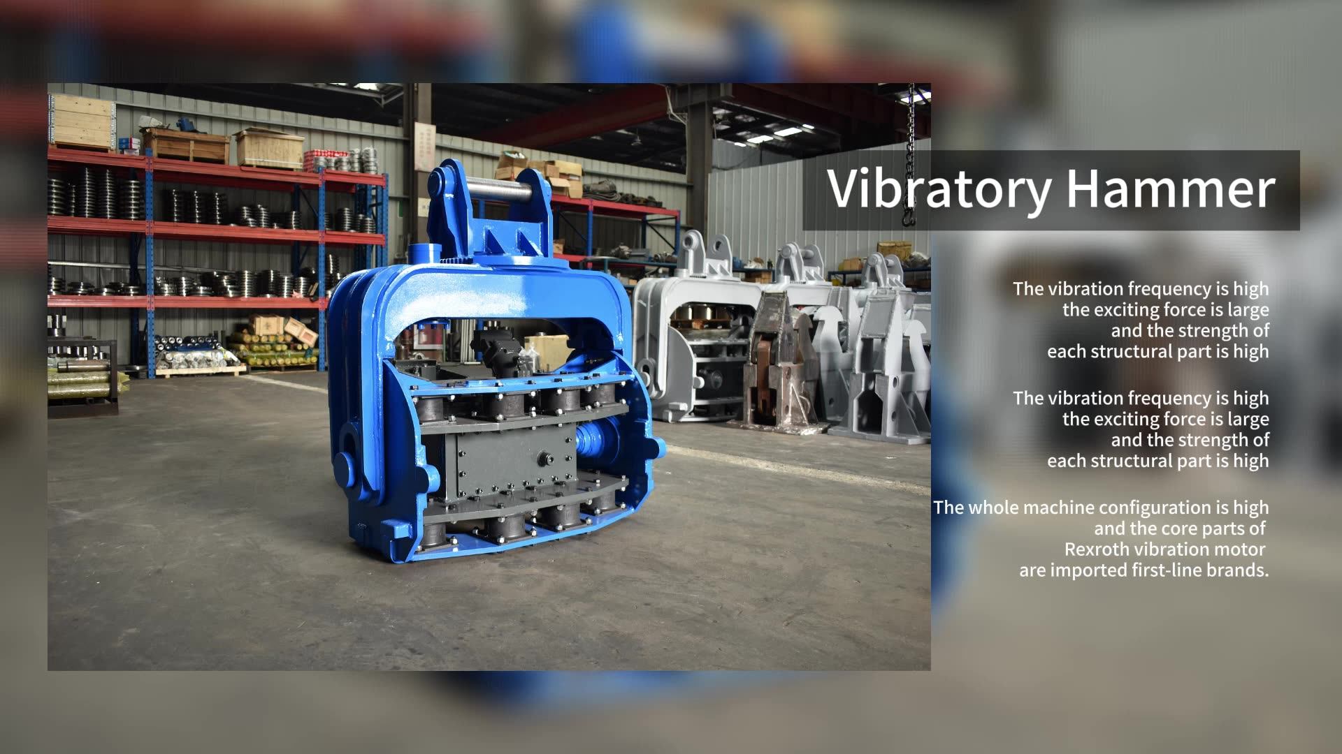 Hydraulic Pile Driver Vibratory Hammer For Crane Excavator Vibro Hammer ...