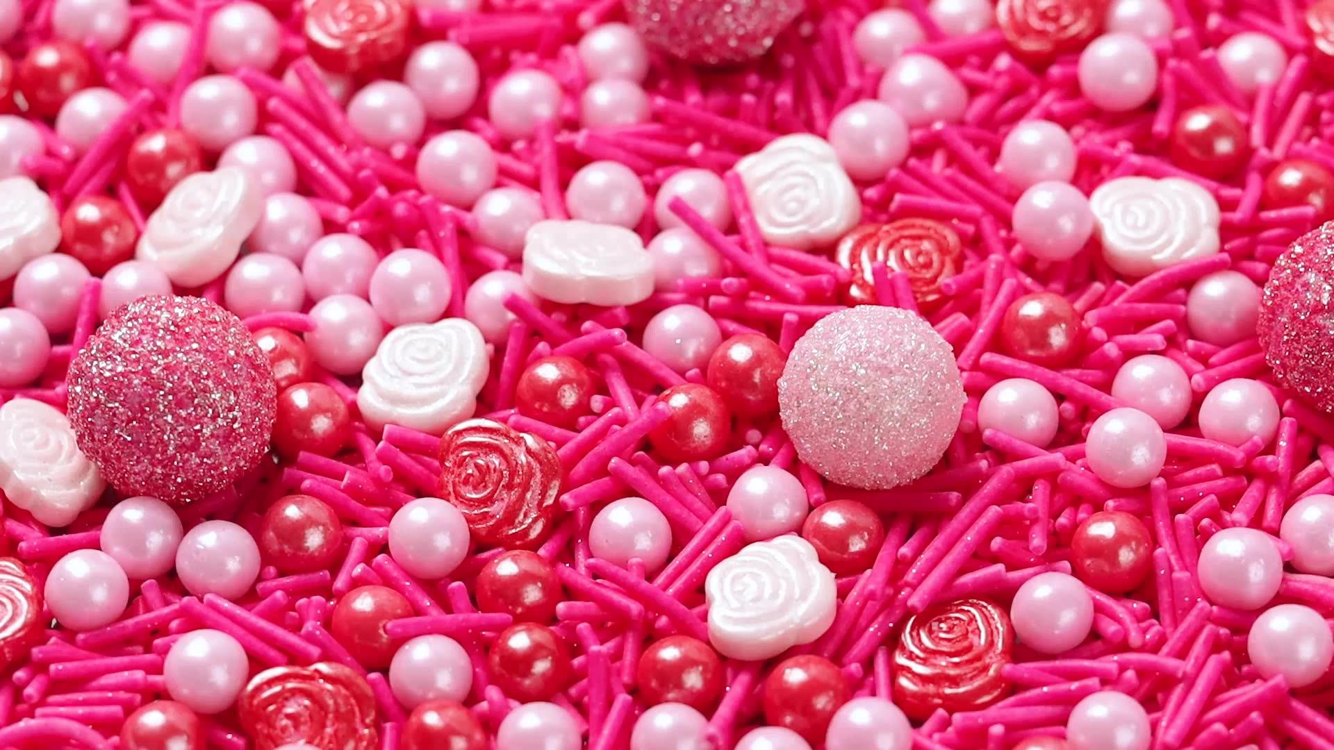 Cartoon Character Cake Toppers Round Candy Sprinkles Balls Dextrose ...