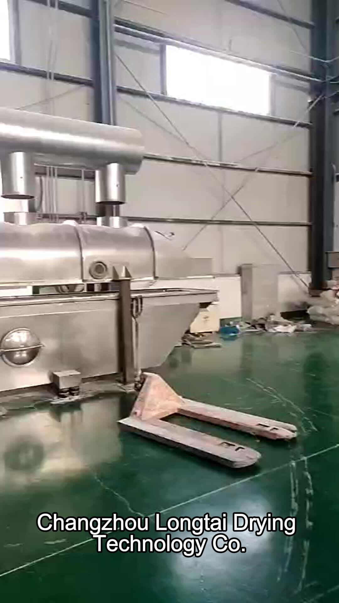 0.3x3m Fluidized Bed Dryer Vibrating Table Salt Linear Fluidized Bed ...