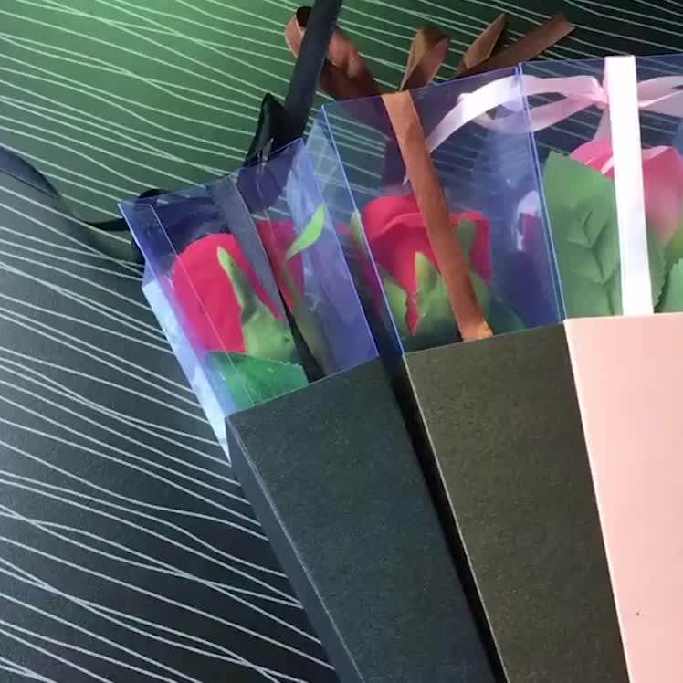 Rectangle Mother's Day Valentine's Day Paperboard Flower Gift Boxes ...