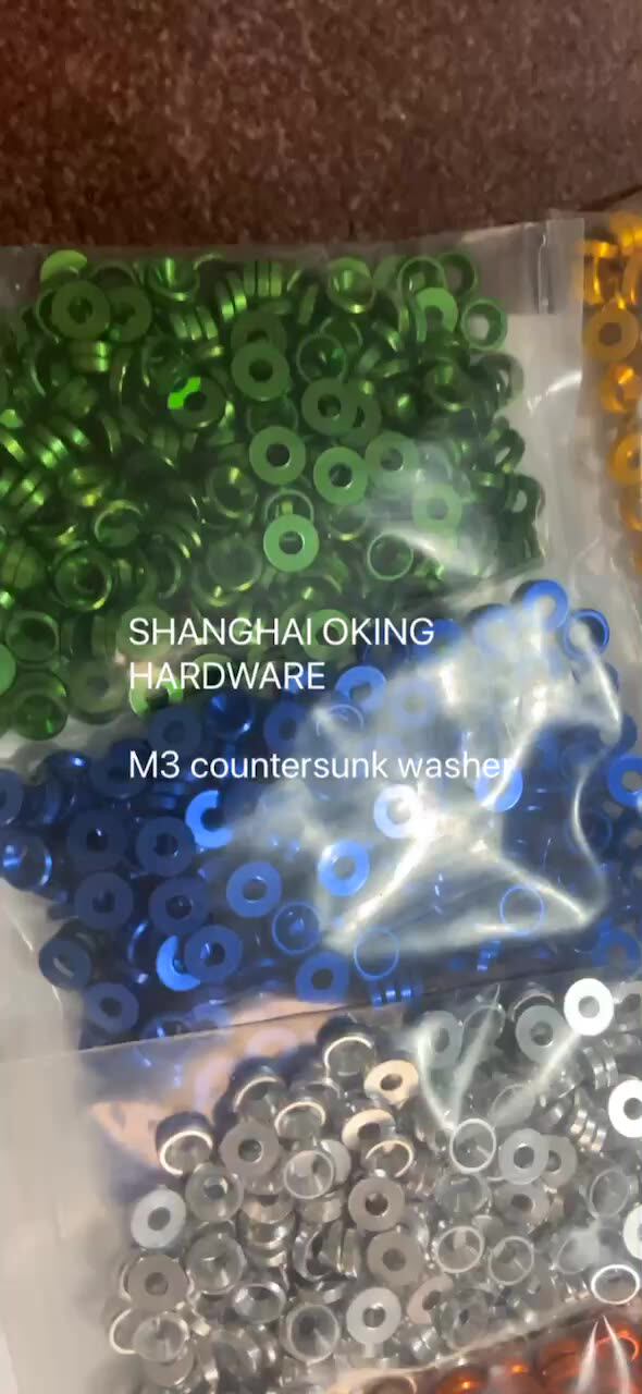 Colorful Anodizing Aluminum Countersunk Washer M2 M2.5 M3 M4 M5 - Buy ...