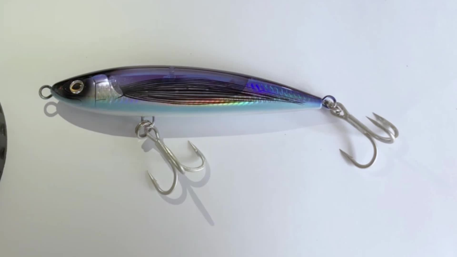 Saltwater Tuna Fishing Lure Hard Plastic Sinking Stickbait Pencil Lure ...