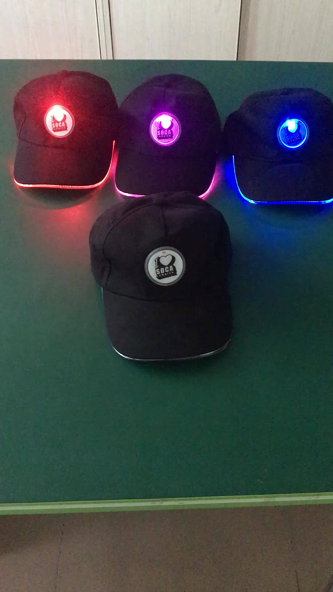 Promotional Custom Logo Led Light Cap Led Baseball Cap With Led Lights ...