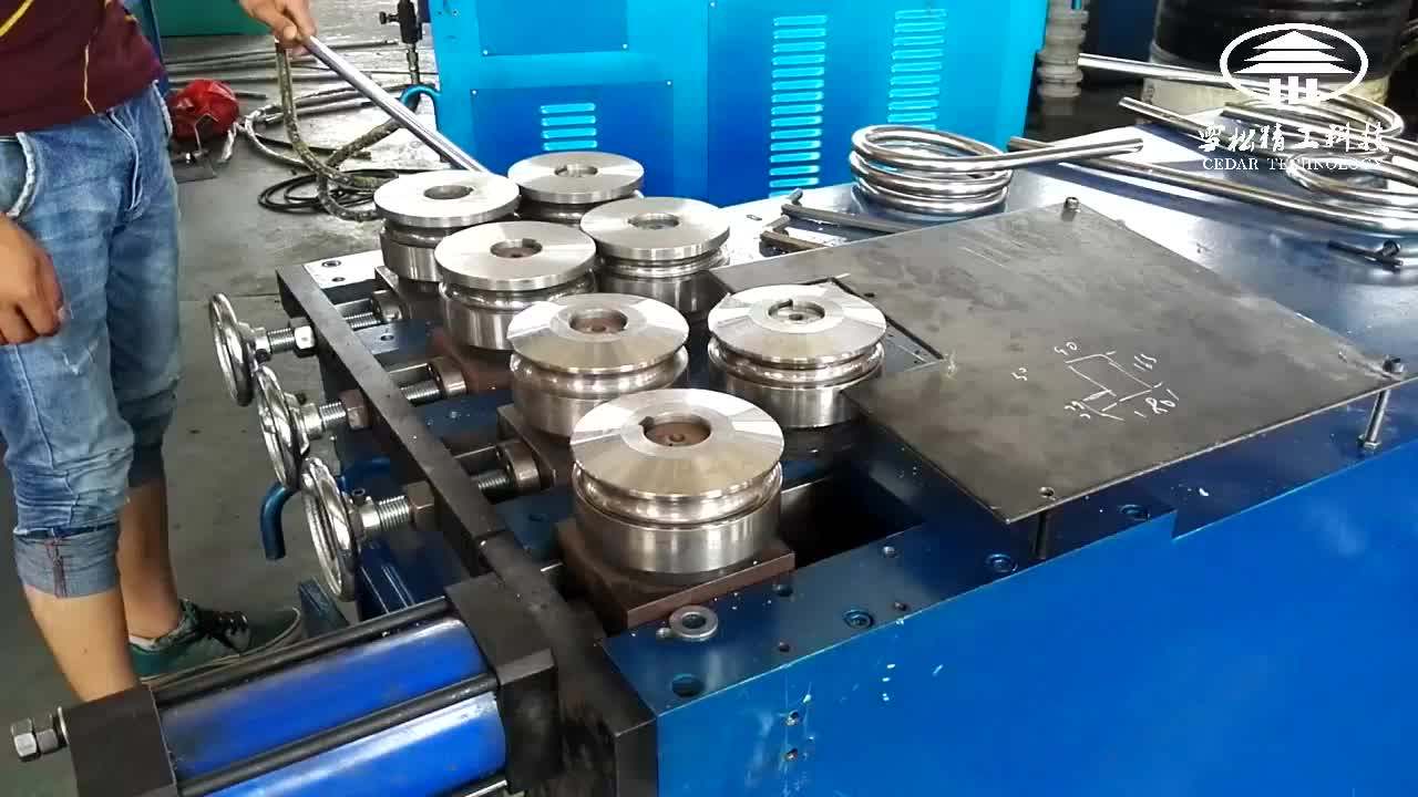 Stainless Steel Pipe Rolling Machine For Circle Spring Shape Big ...
