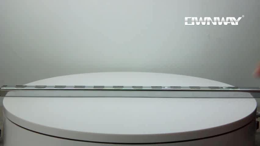 Chrome Metal Square Double Hole Slotted Stripping - Buy Slotted Stripping,Double Hole Slotted ...