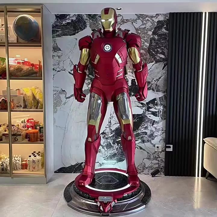 Life Size Marvel Figure Statue Mk50 Iron Man Home Outdoor Decor Resin ...