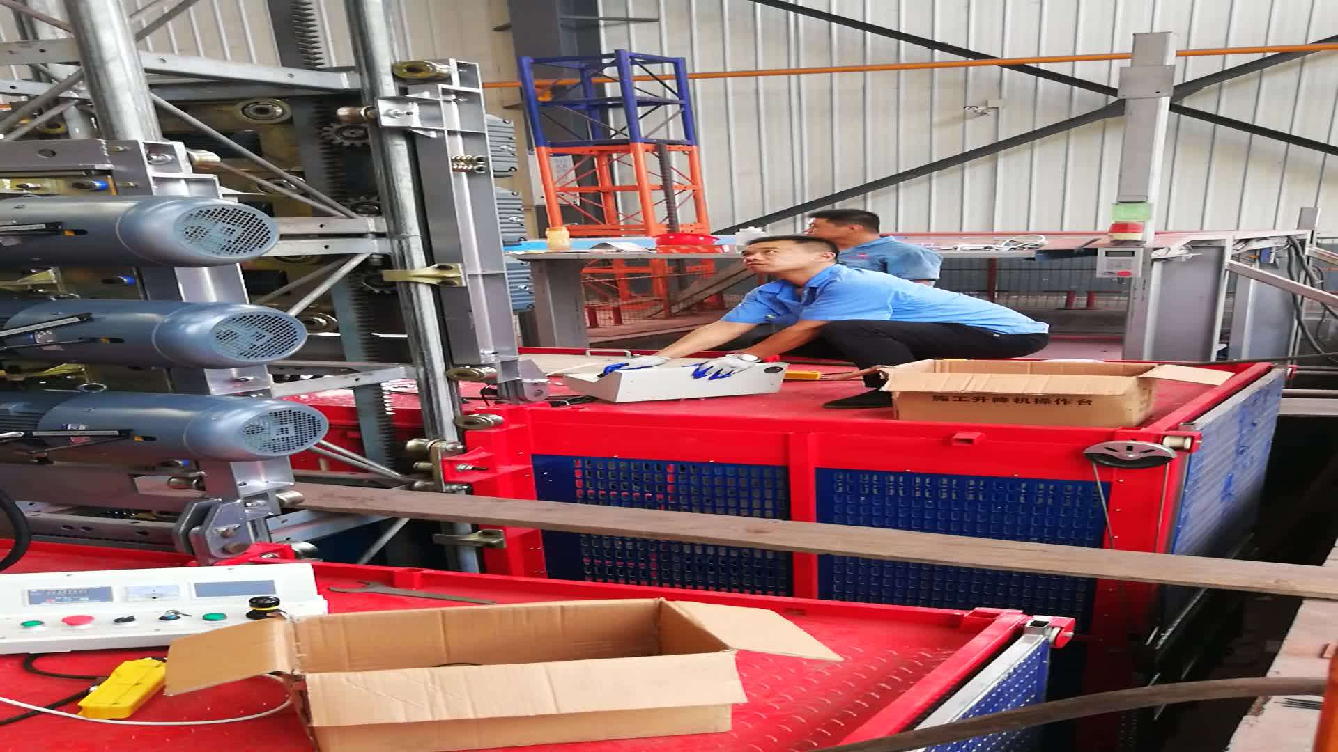 Sc100 Sc50 Small Construction Lift For Building Materials Lift Cages ...