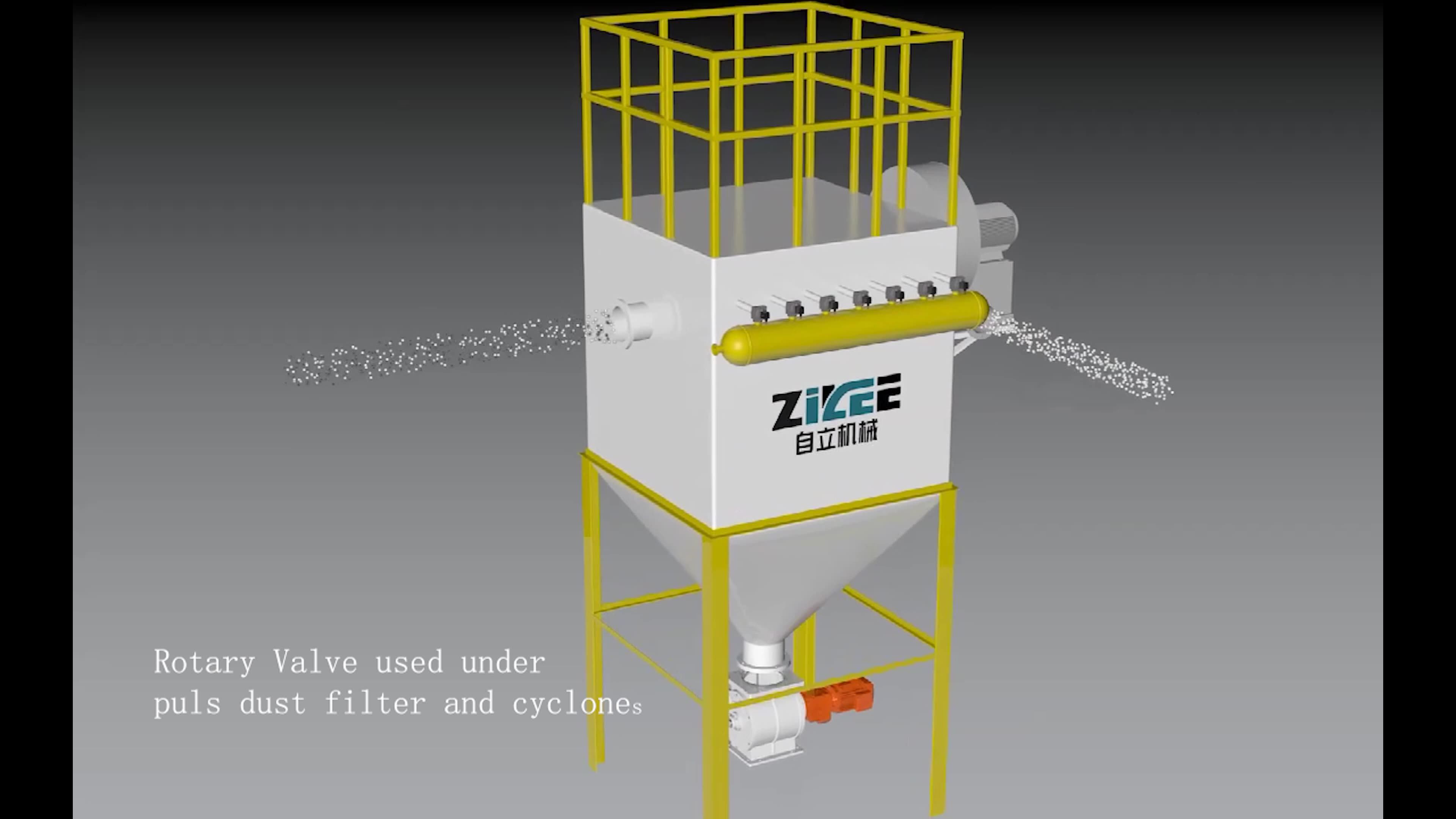 Rotary Airlock Valve Under Cyclone Used For Wheat Flour Production ...