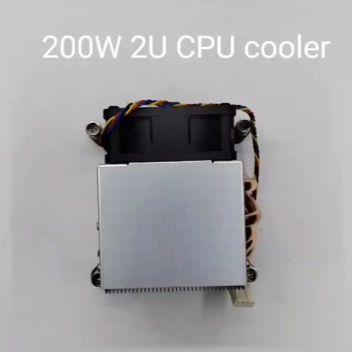 Newest Amd Am5 200w 2u Active 4 Heat Pipe Cpu Cooler Cooling With 4pin ...
