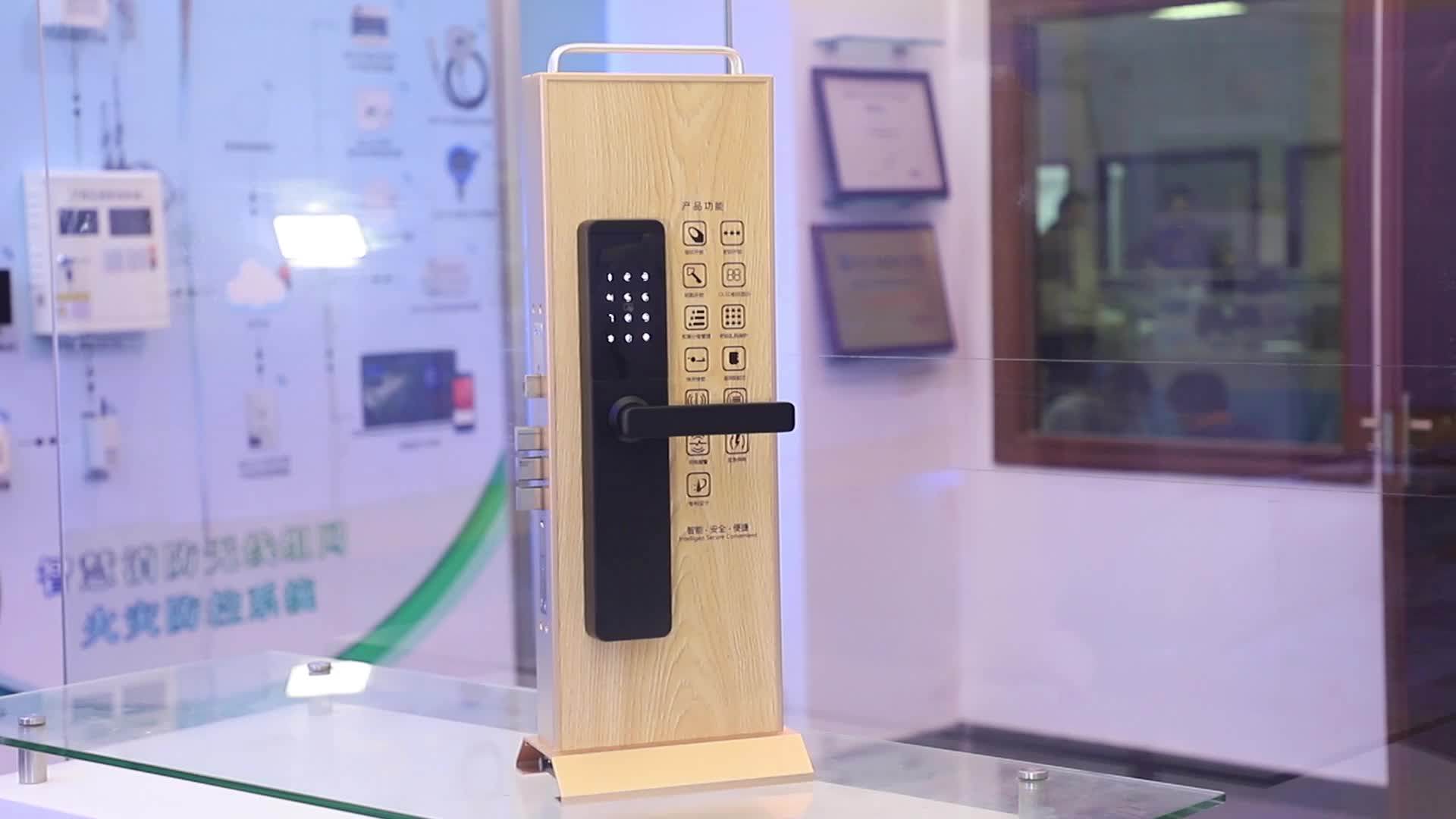 Security Digit Elctronic Handle Digital Door Lock Tuya Intelligente App ...