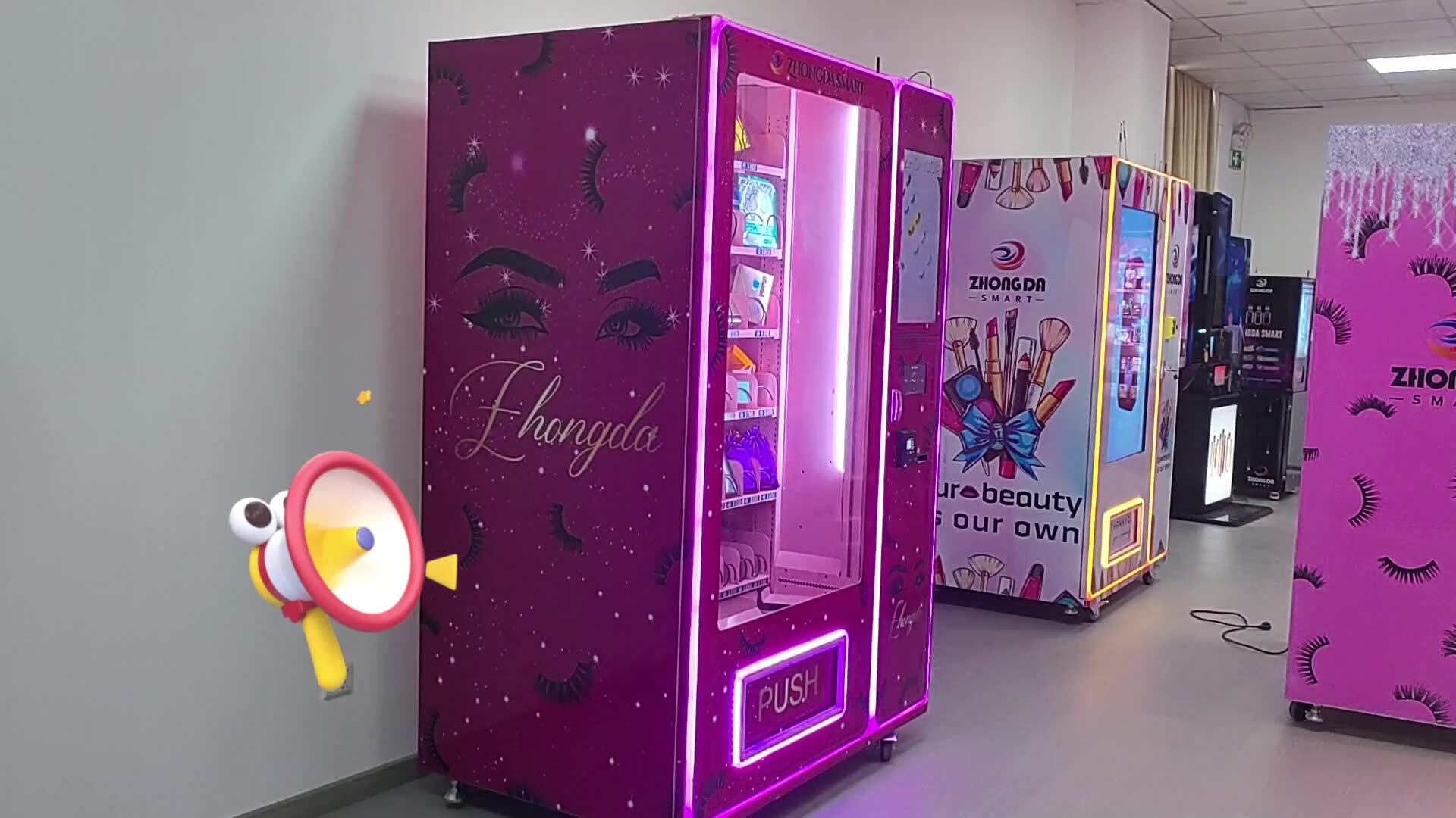 Nail And Eyelash Vending Machine Cosmetics For Beauty Customizable ...