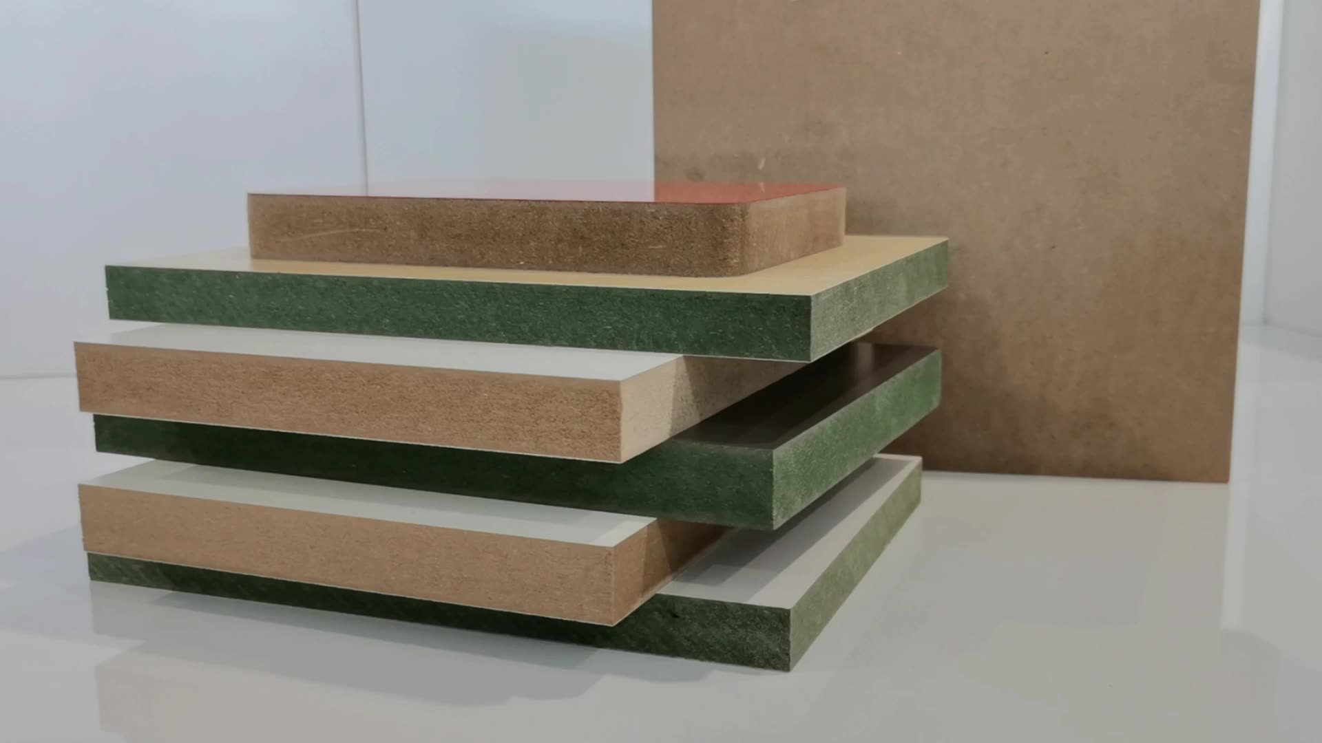 18mm 4x8 Mdf Board With Melamine Film Sheet Melamine Laminated Mdf Hdf Board For Furniture And ...