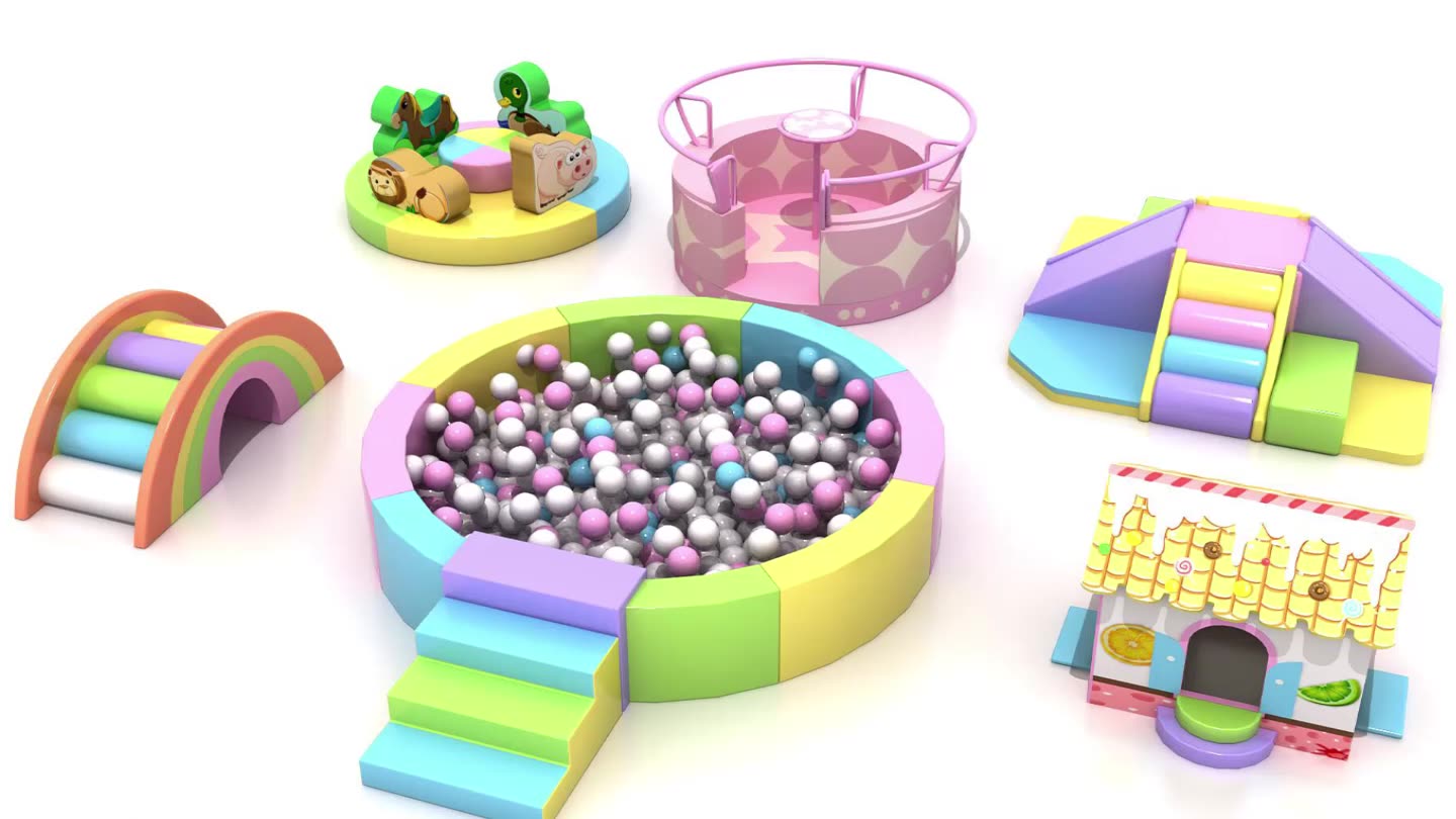 Children Soft Play Ball Pit Set Commercial Amusement Indoor Playground ...