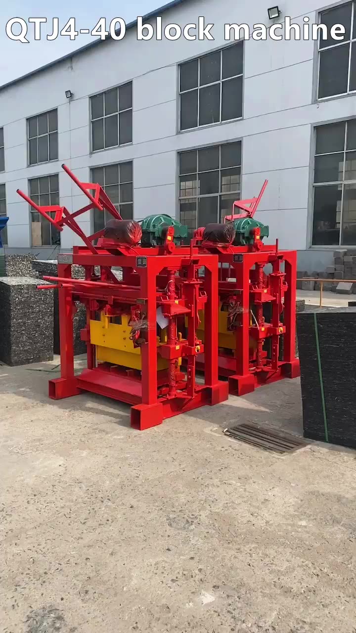 Qtj4-40 Fiji New Product 2024 China Manual Interlock Concrete Block ...