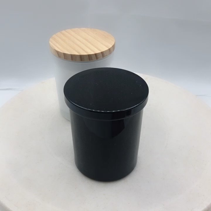 Candle Jars With Lid & Candle Container With Lids Black Home Decoration ...
