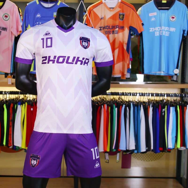 High Quality Uniformes De Futbol Soccer Adultos Polyester Football ...