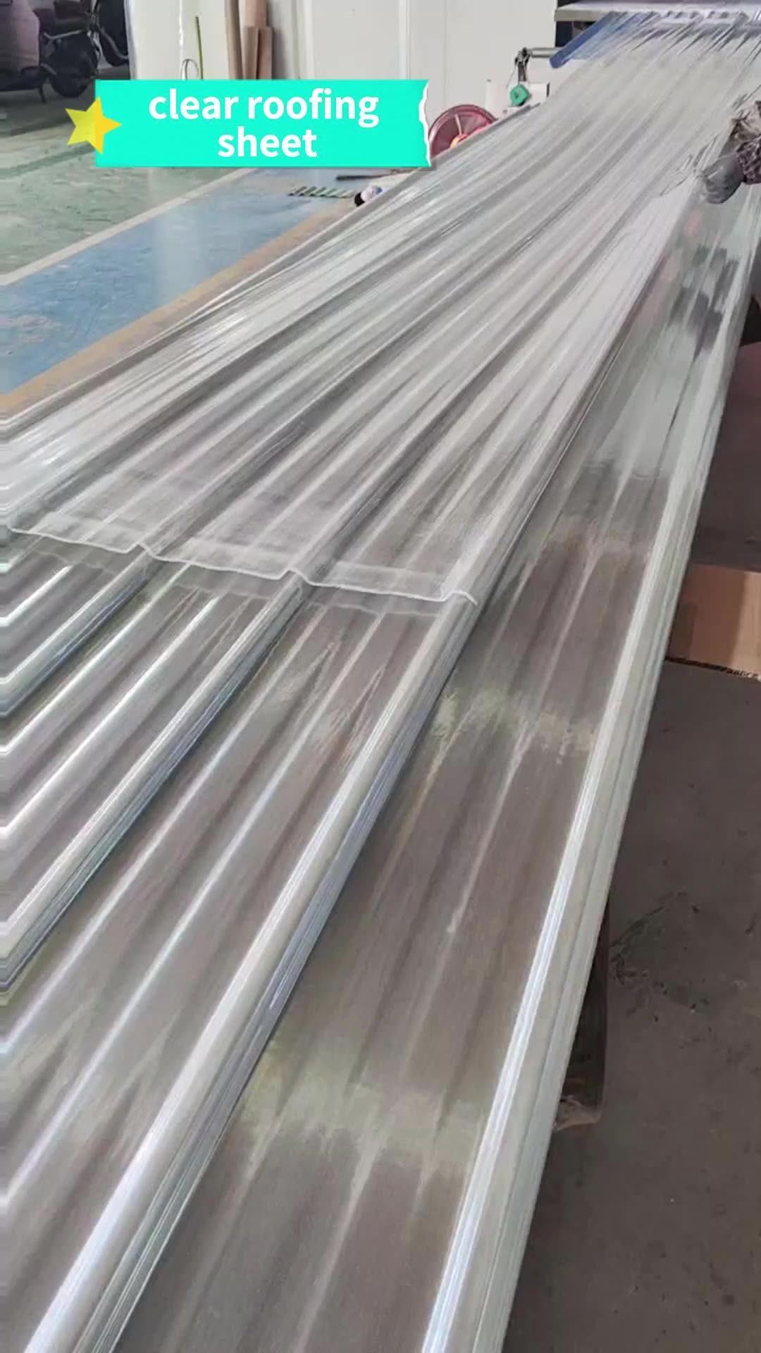 Anti-corrosion Plastic Roofing Clear Sheet For Shed Clear Frp Colored ...