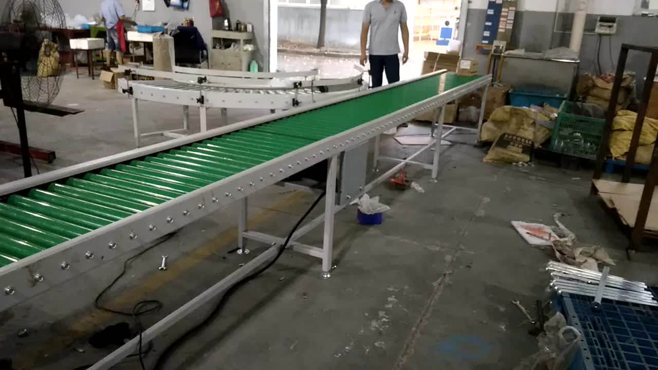 Mobile Roller Assembly Conveyor Belt Line Table Factory Production Line ...