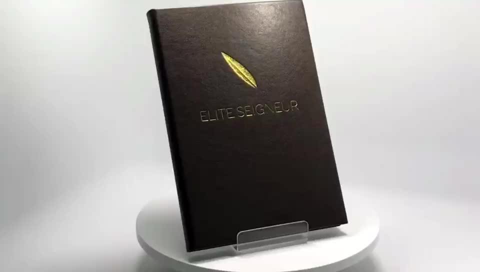 Custom Printing Hardcover Gold Journal Notebook With Foil Stamping ...