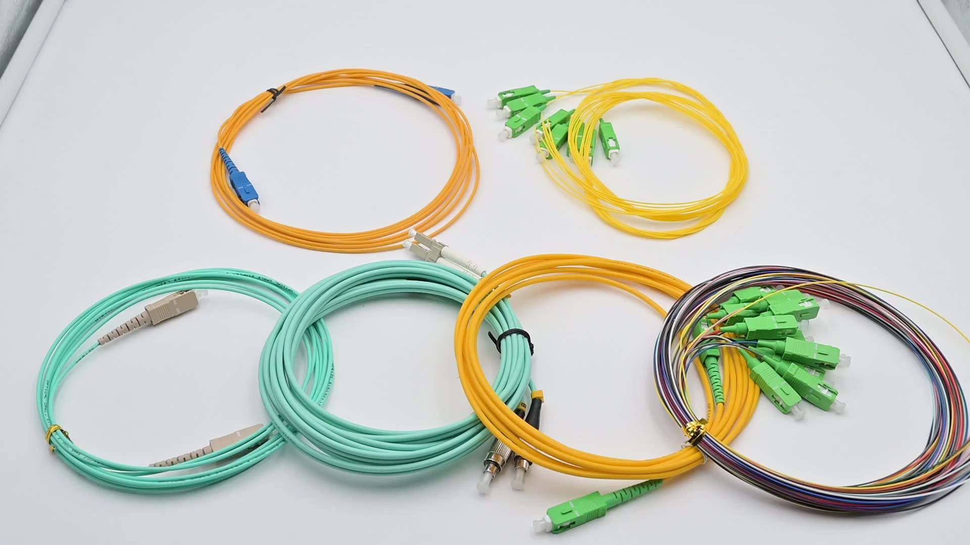 G657a2 Fiber Optic Patch Cord Cable Yellow Tip Clear Garter Sc/apc 1 ...
