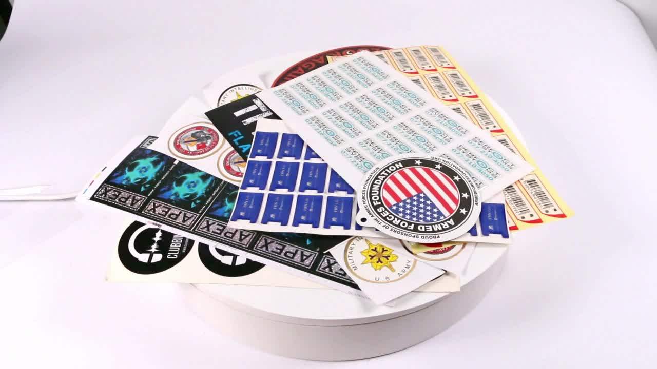 Custom Self-adhesive Aluminum Laminated Silver Foil Paper Stickers ...